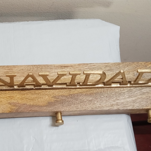 Threshold | Holiday | Threshold Stocking Wooden Holder Feliz Navidad ...